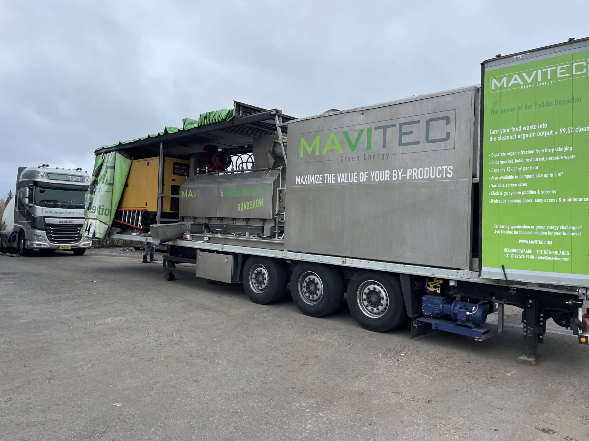 Site visit Finland with Paddle Depacker Roadshow Truck - Mavitec Green ...