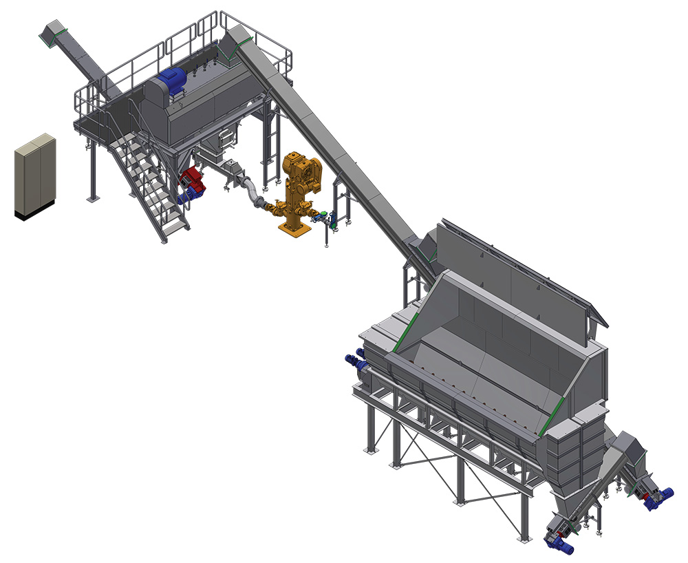 Big Bin in ground Depacking Line - Mavitec Green Energy